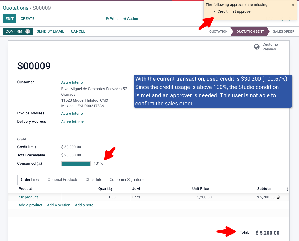 credit-limit-with-blocking-feature-using-studio-odoo